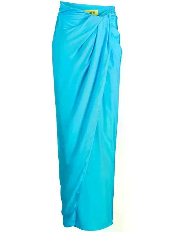 Gauge81 Draped Silk Maxi Skirt