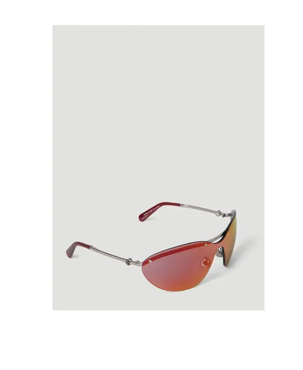 Moncler Mirrored Frame Oval Sunglasses