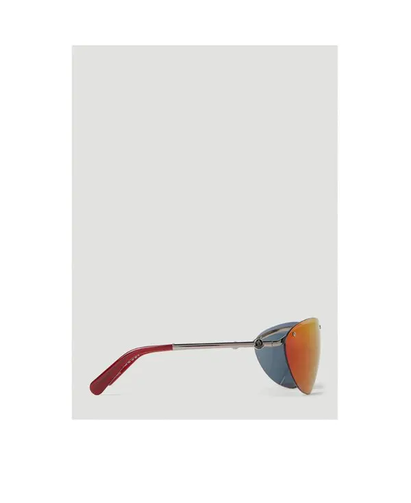 Moncler Mirrored Frame Oval Sunglasses