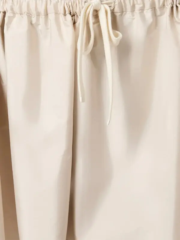 Miu Miu Logo Patch Drawstring Mini Skirt - Opal