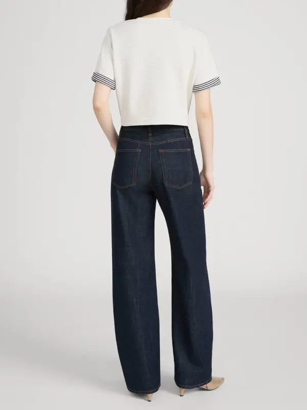 FRAME The Off Duty Drawstring Wide-leg Jeans