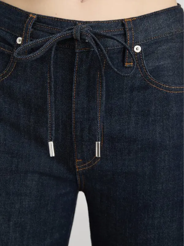 FRAME The Off Duty Drawstring Wide-leg Jeans
