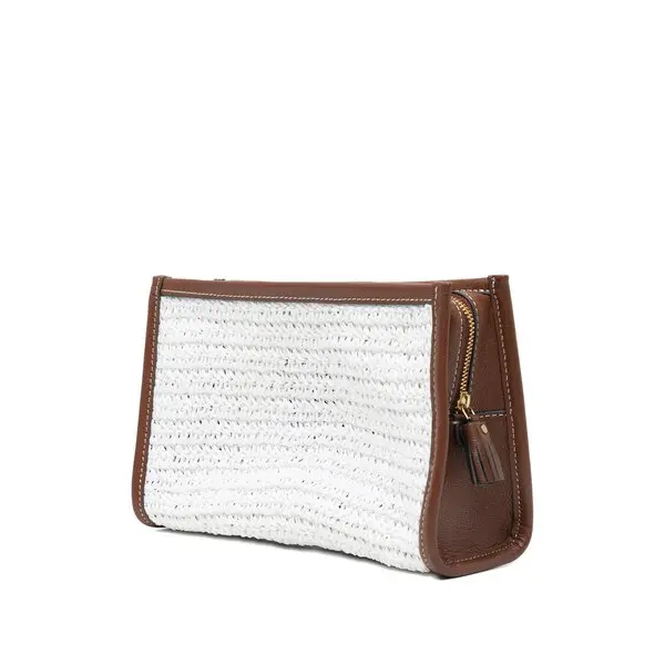 ANYA HINDMARCH Zipper Clutch With Palm Tree Motif