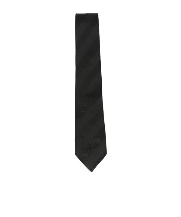 Tagliatore Pointed Neck Tie - Black