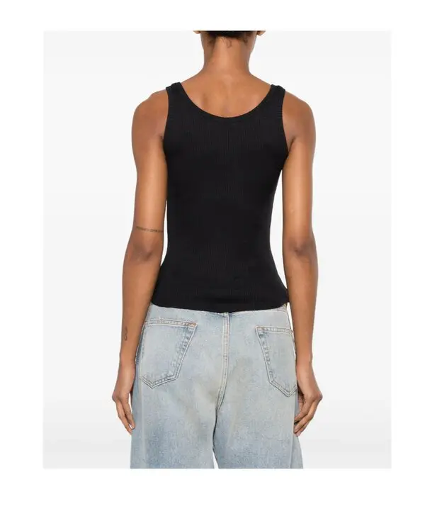 Amiri Logo Embroidered Scoop Neck Tank Top