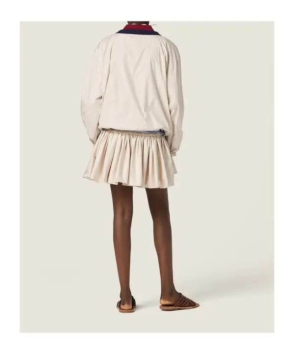 Miu Miu Technical Pongé Sweatshirt