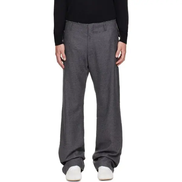 MAISON MARGIELA Tailored Trousers With Raw Edge Hem
