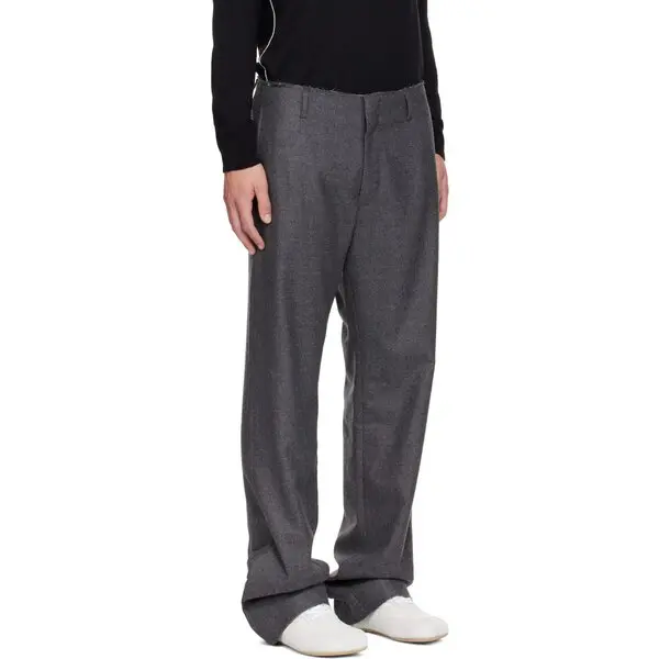 MAISON MARGIELA Tailored Trousers With Raw Edge Hem