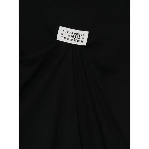 MAISON MARGIELA Asymmetrical T-shirt With Logo Patch