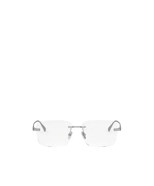 BVLGARI Rectangular Rimless Eyeglasses - White