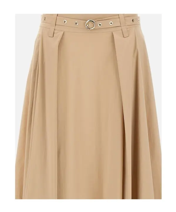Liu Jo Pleated Belted Midi Skirt