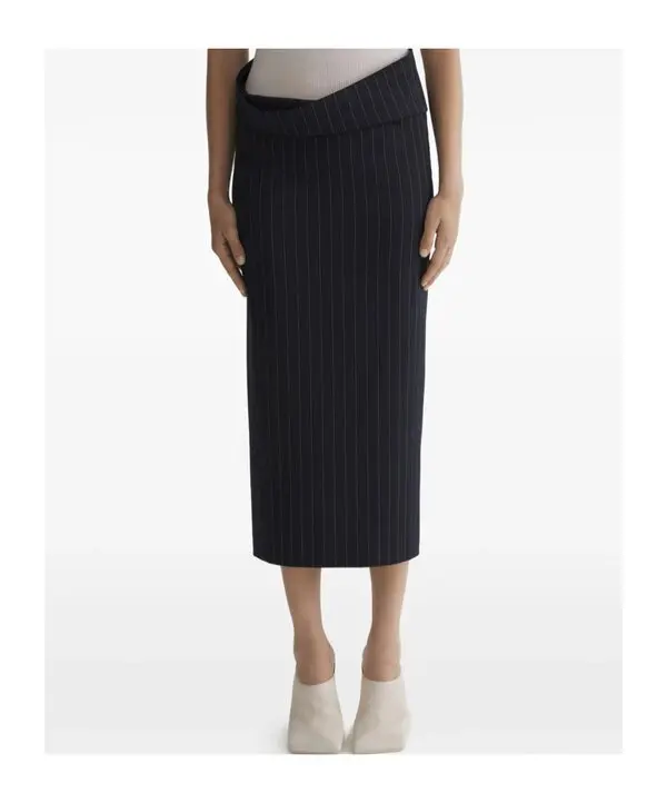 MUGLER Pinstripe Pencil Skirt