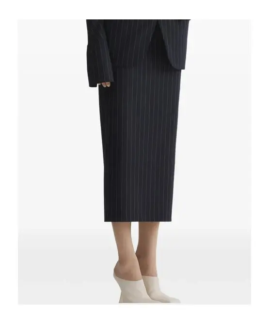 MUGLER Pinstripe Pencil Skirt