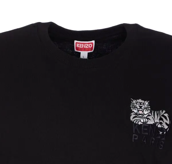 Kenzo Logo Embroidered Crewneck T-shirt