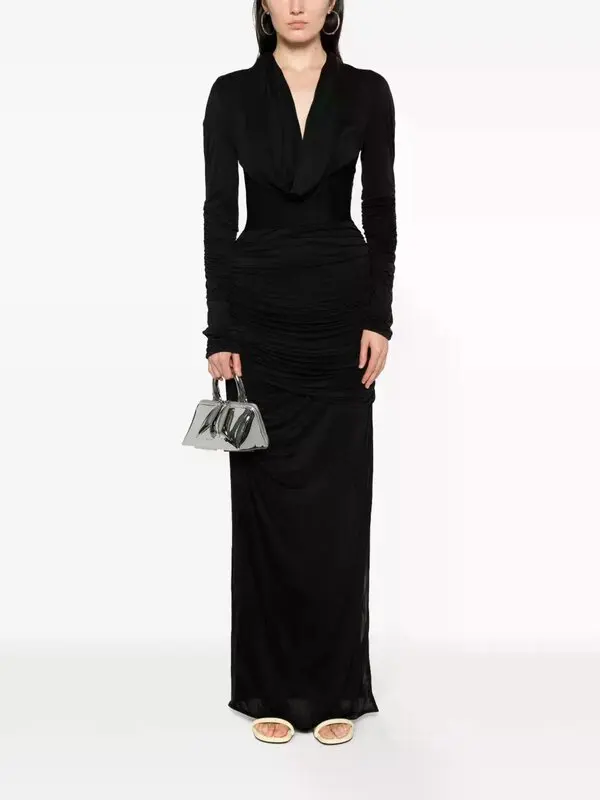 Gauge81 Elos Draped Maxi Dress