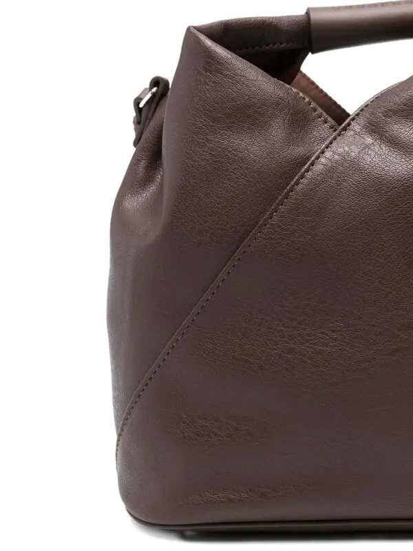 MAISON MARGIELA Japanese Logo Detailed Crossbody Bag - Brown
