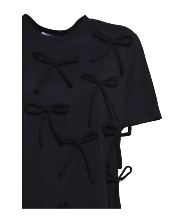MSGM Bow-embellished Crewneck T-shirt