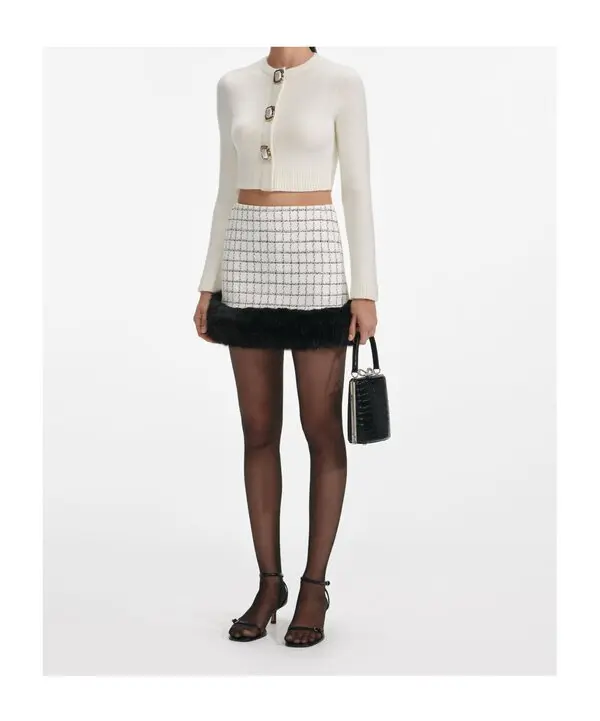 SELF-PORTRAIT Button-embellished Cardigan