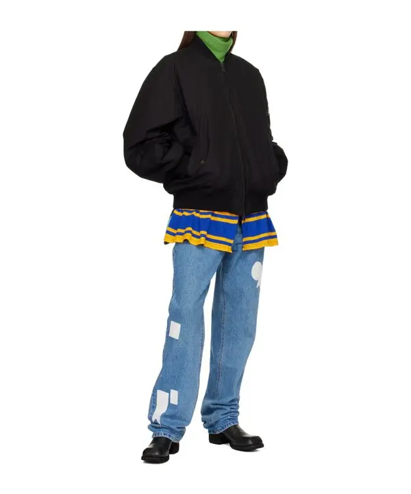 STEFAN COOKE Belt Loop Jeans With Patchwork