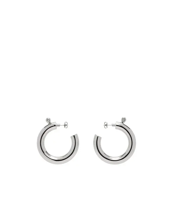 Vaquera Spring Clasp Earrings - Silver