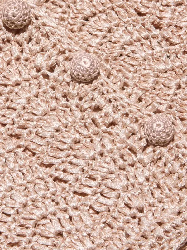 L'Agence Fey Crocheted Off-shoulder Top With Ruffle Accents