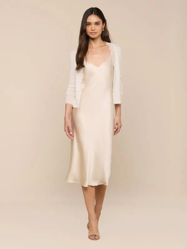 L'Agence Eluna Lace Inset Cardigan Top