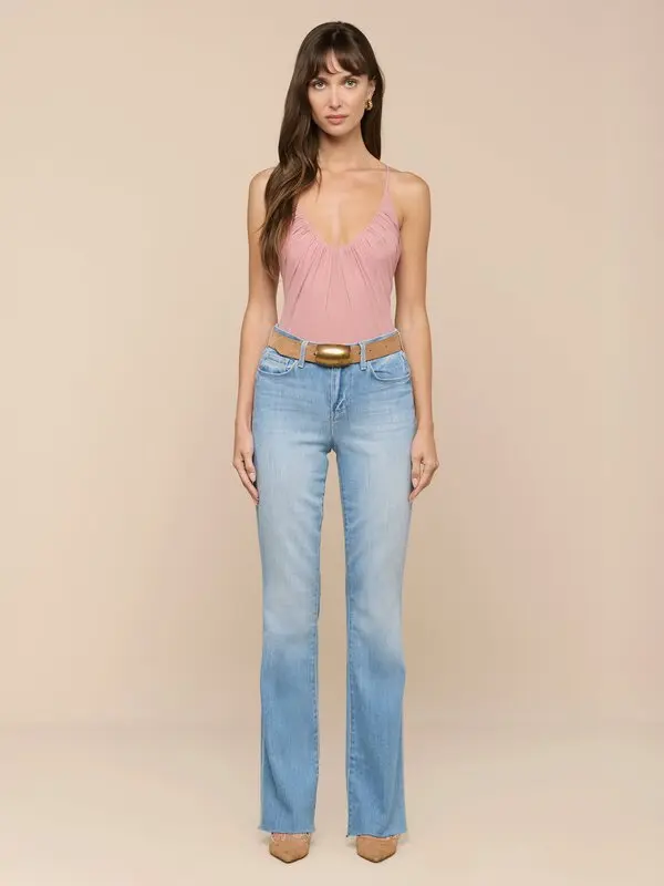 L'Agence Gelina Mesh Bodysuit - Lilas