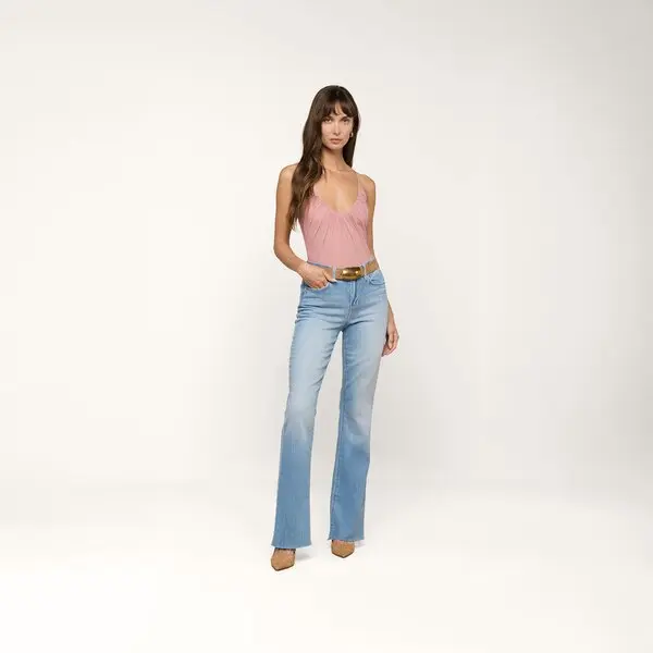 L'Agence Gelina Mesh Bodysuit - Lilas