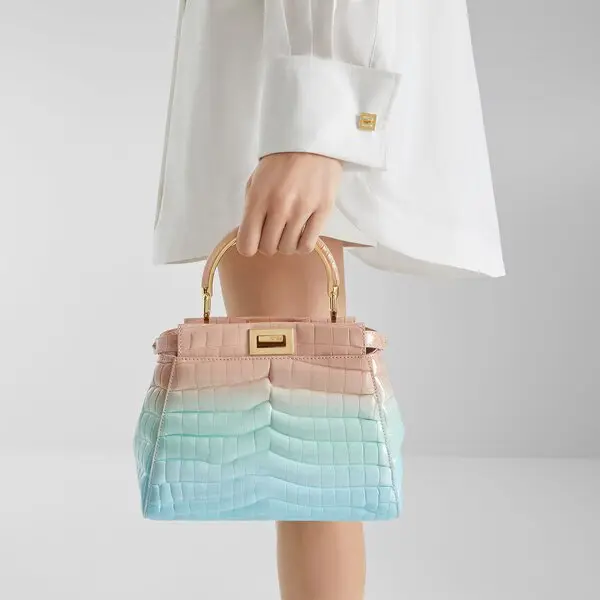 Fendi Peekaboo Mini Crocodile Bag