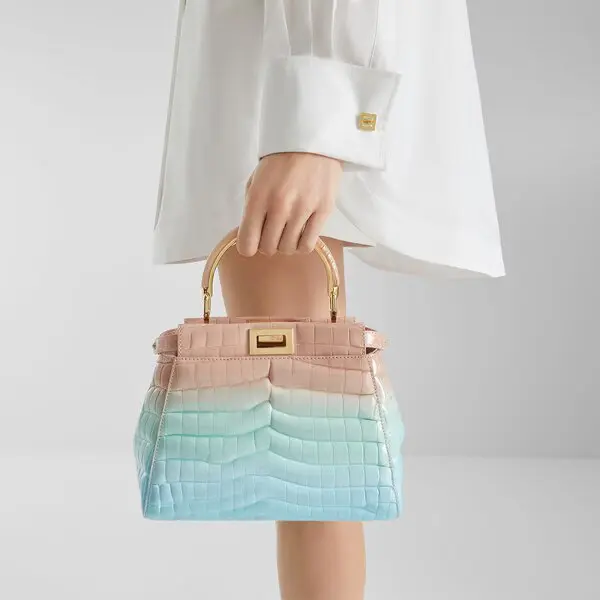 Fendi Peekaboo Mini Crocodile Bag