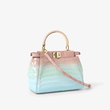 Fendi Peekaboo Mini Crocodile Bag