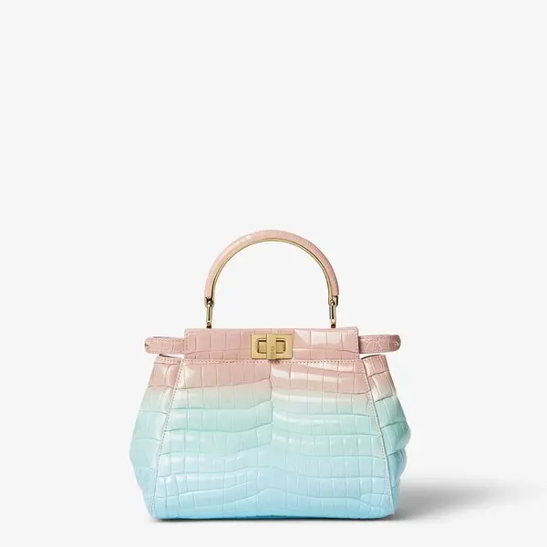 Fendi Peekaboo Mini Crocodile Bag - Multicolour