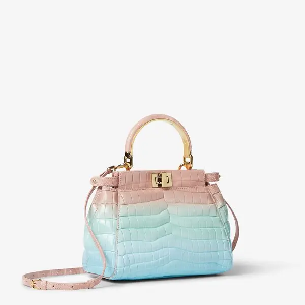 Fendi Peekaboo Mini Crocodile Bag