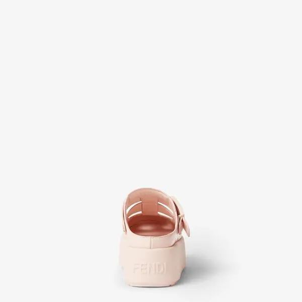 Fendi Patent Nappa Leather Sabots