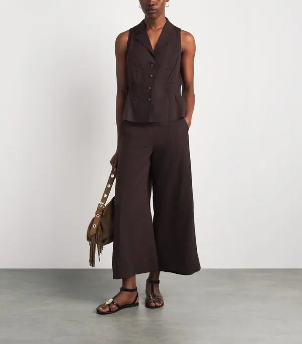 ME+EM Cropped Wide-leg Trousers