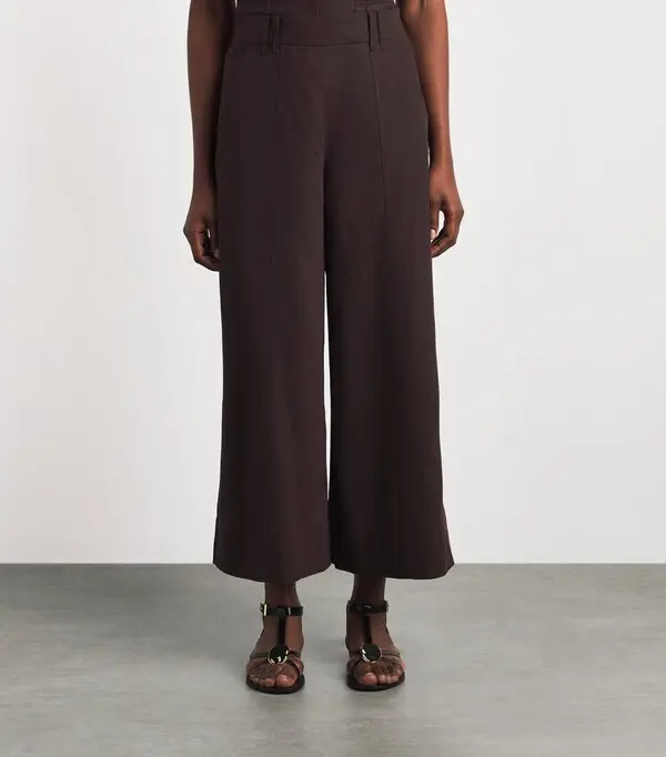 ME+EM Cropped Wide-leg Trousers