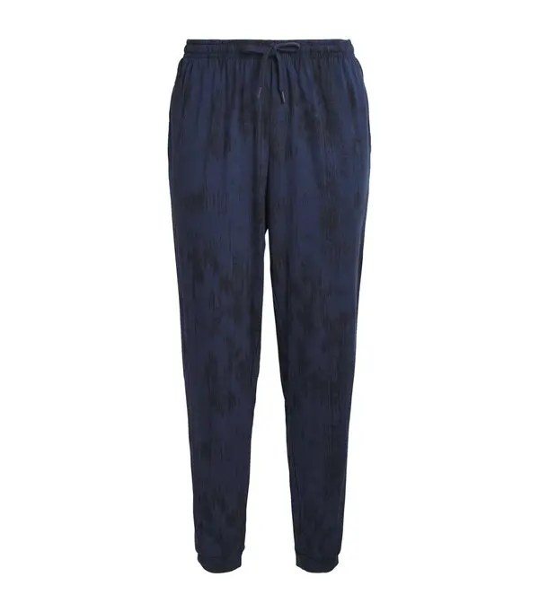Derek Rose Printed London Lounge Trousers - Navy