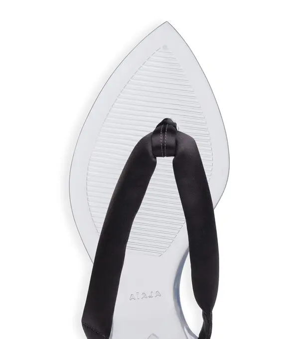 Alaïa Transparent Thong Flip Flops - Grey