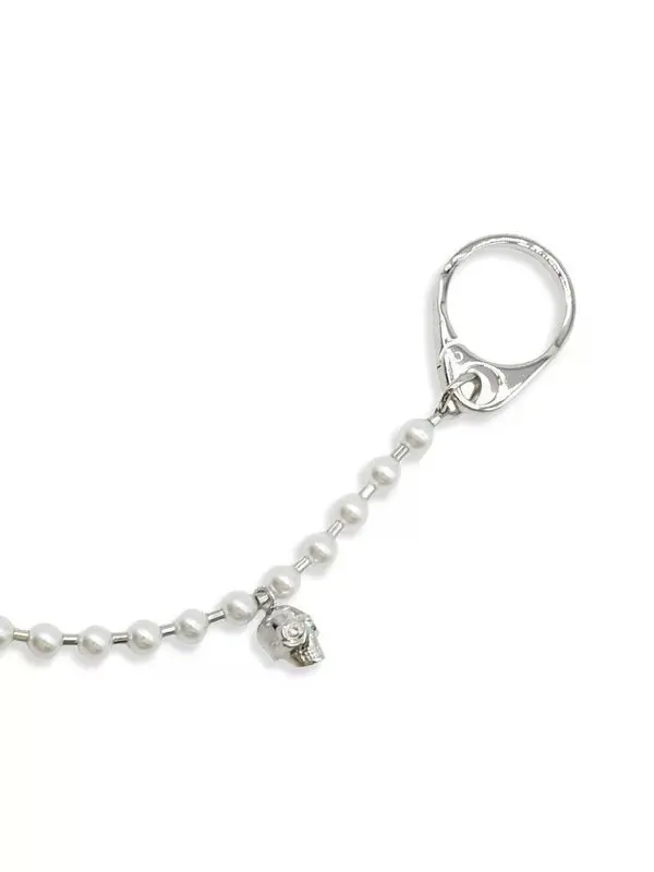 Alexander McQueen Skull Chain Ring - Silver