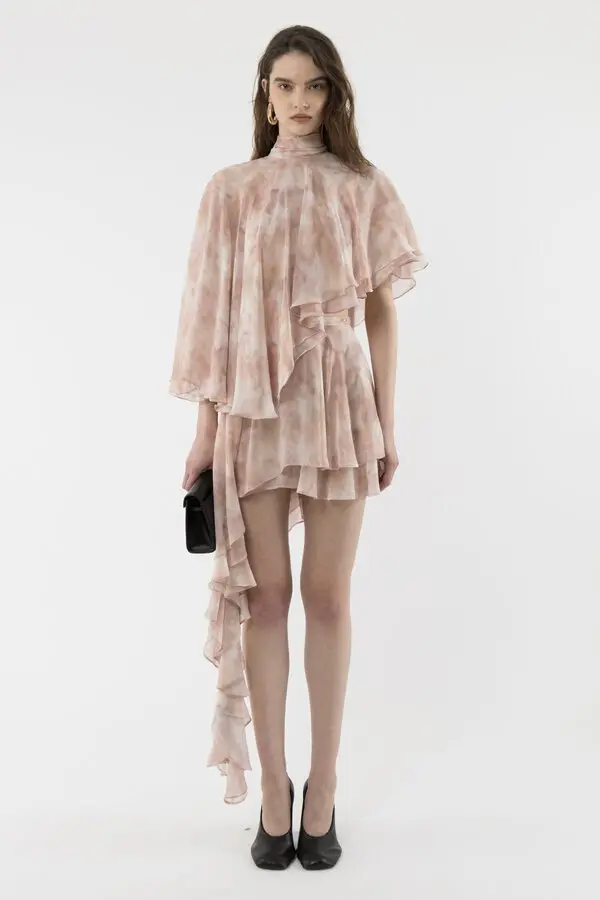Arakii Asymmetric Silk Skirt