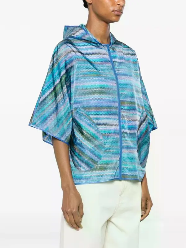 Missoni Zigzag Print Hooded Jacket