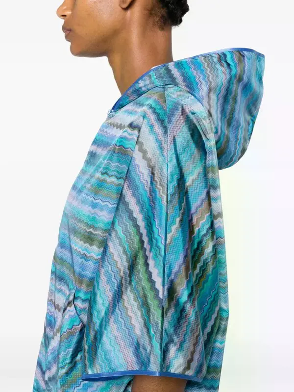 Missoni Zigzag Print Hooded Jacket