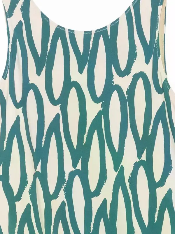 Liviana Conti Abstract Print Scoop Back Swimsuit