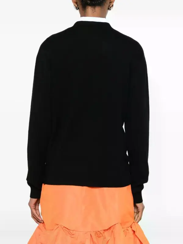 N°21 Logo Plaque Crew Neck Sweater