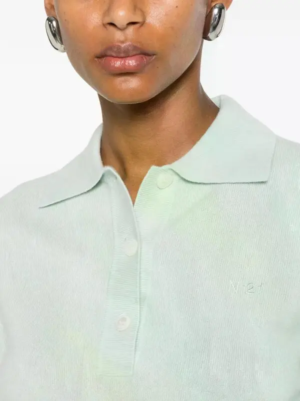 N°21 Embroidered Logo Polo Top