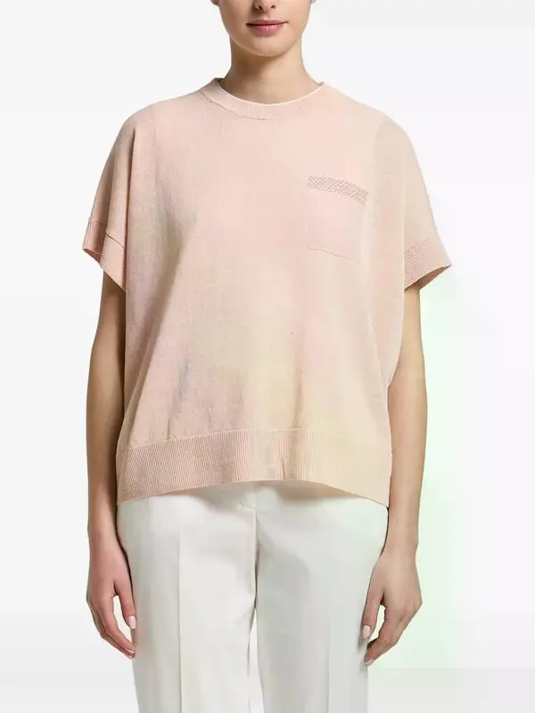 Peserico Embellished Pocket Sweater - Pink