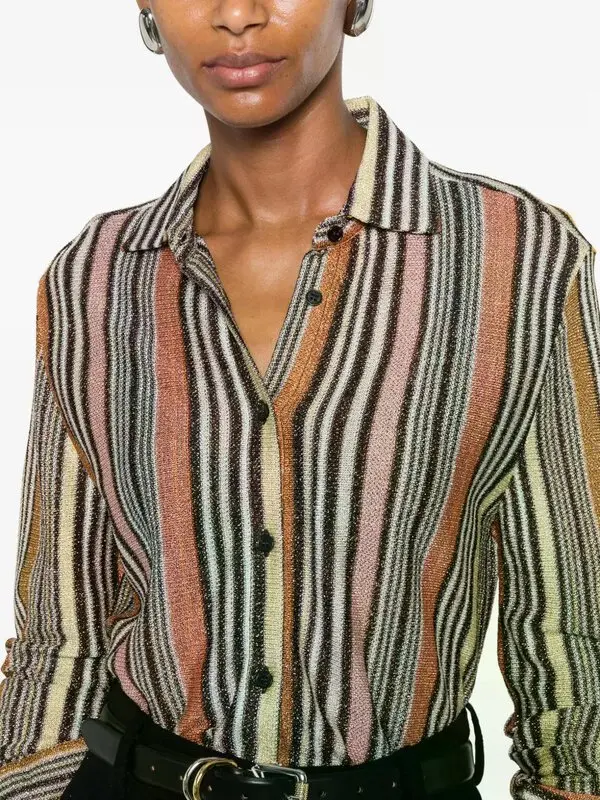 Missoni Striped Metallic Thread Shirt