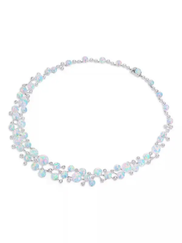 ANABELA CHAN Constellation Diamond And Opal Necklace - Blue