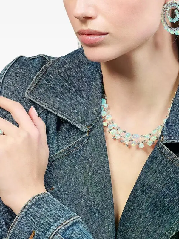 ANABELA CHAN Constellation Diamond And Opal Necklace