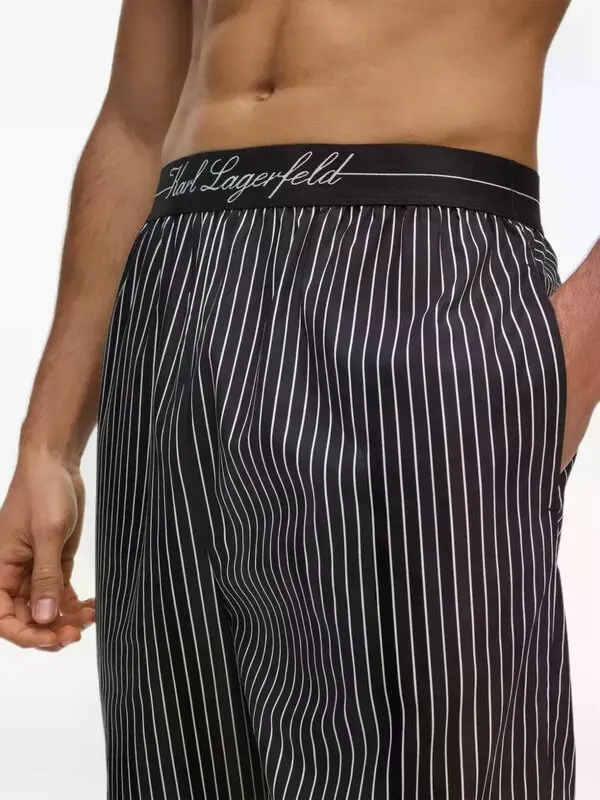 Karl Lagerfeld Pinstripe Pants Pajama Set